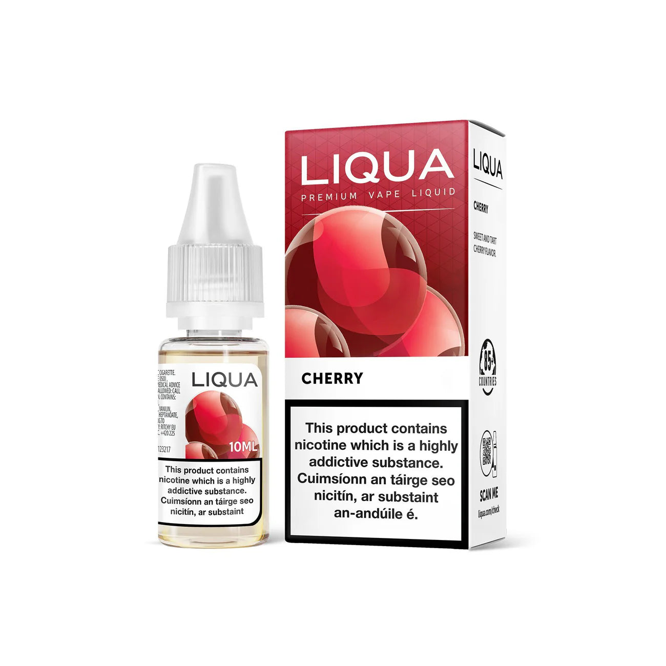 Liqua Cherry 10ml E-Liquid | OB Vape Ireland